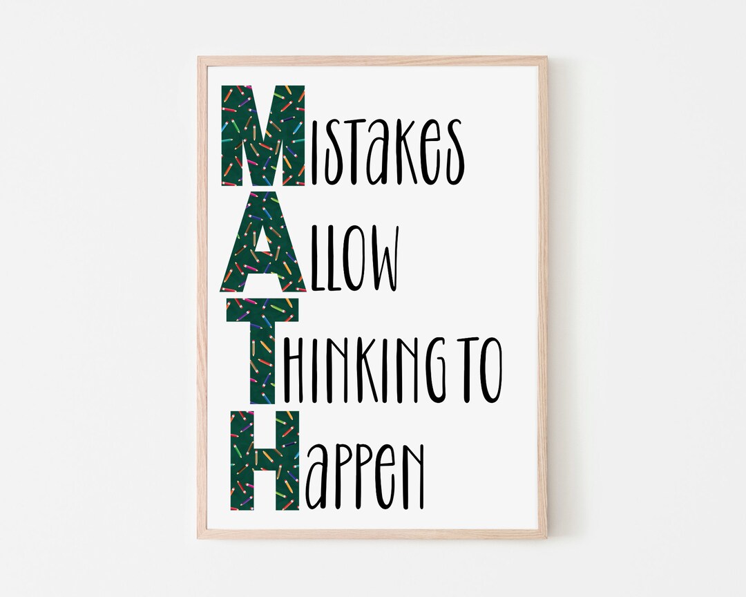 MATH Classroom Poster | Digital Download | Math Classroom Decor ...