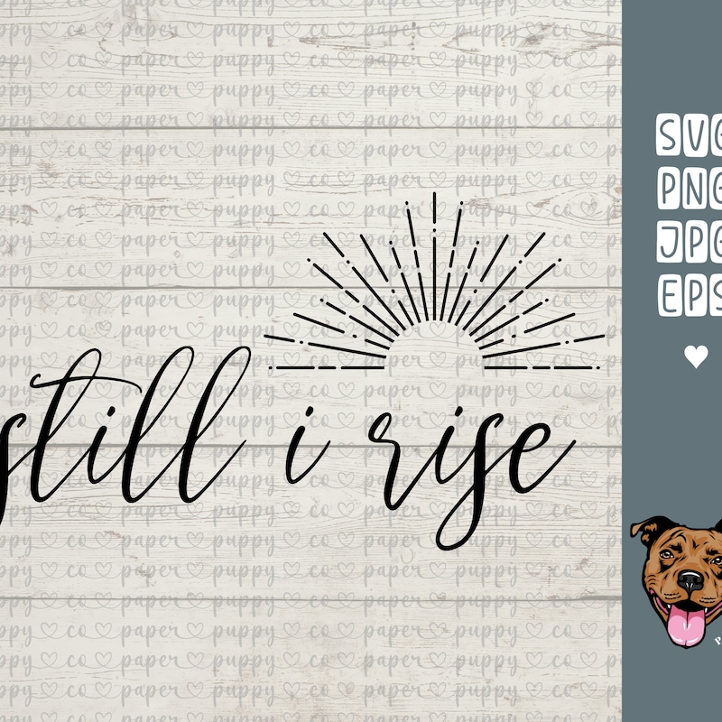 Still I Rise Svg - Etsy