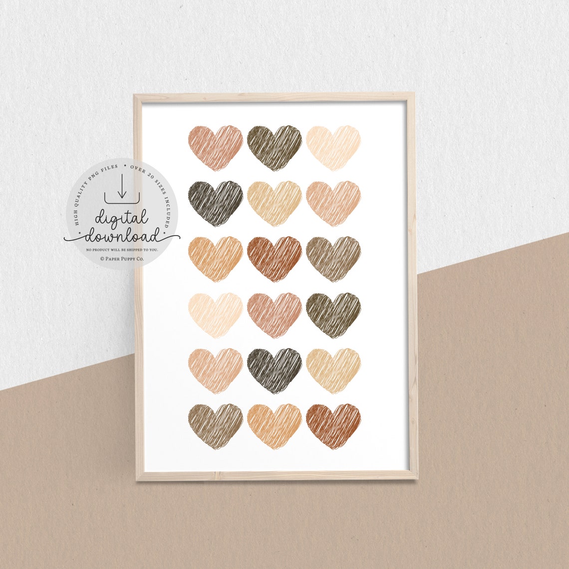 Equality Inclusion Hearts Print | Diversity Wall Art | Equality Hands ...