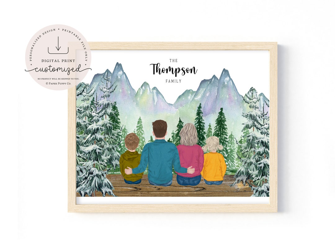 Custom Family Print | Personalized Family Portrait | Gift Ideas ...
