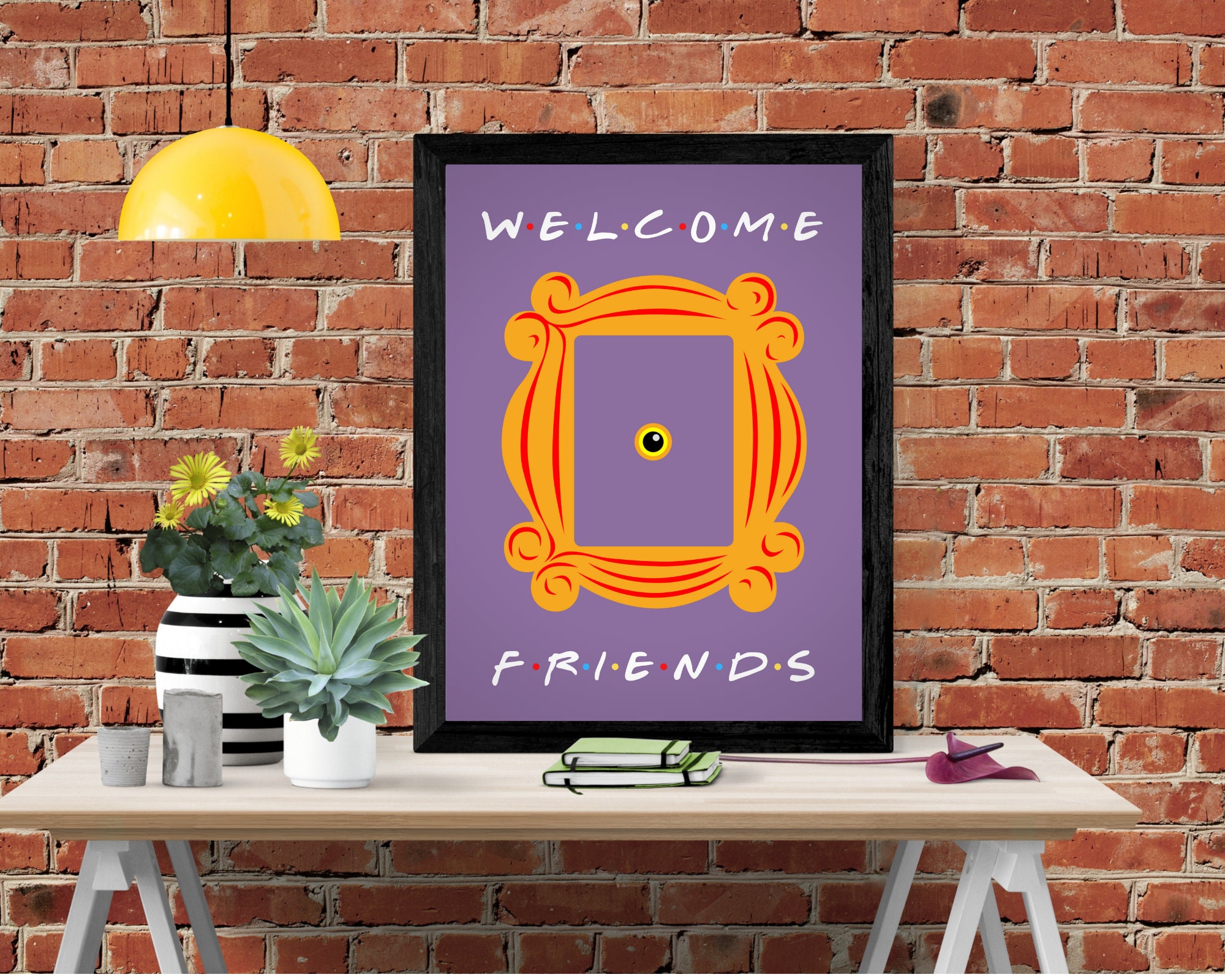 Welcome Friends Print Friends TV Show Print Digital | Etsy