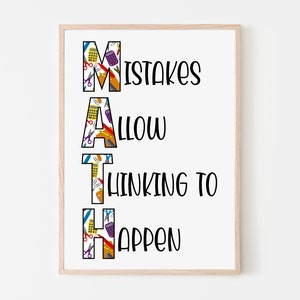 MATH Classroom Poster Digital Download Math Classroom Decor Printable ...