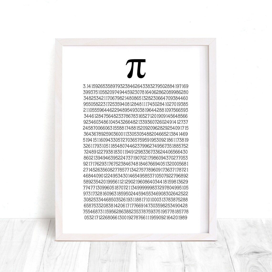 First 1000 Digits of Pi Printable Fun Math Poster, Fun Math Classroom ...