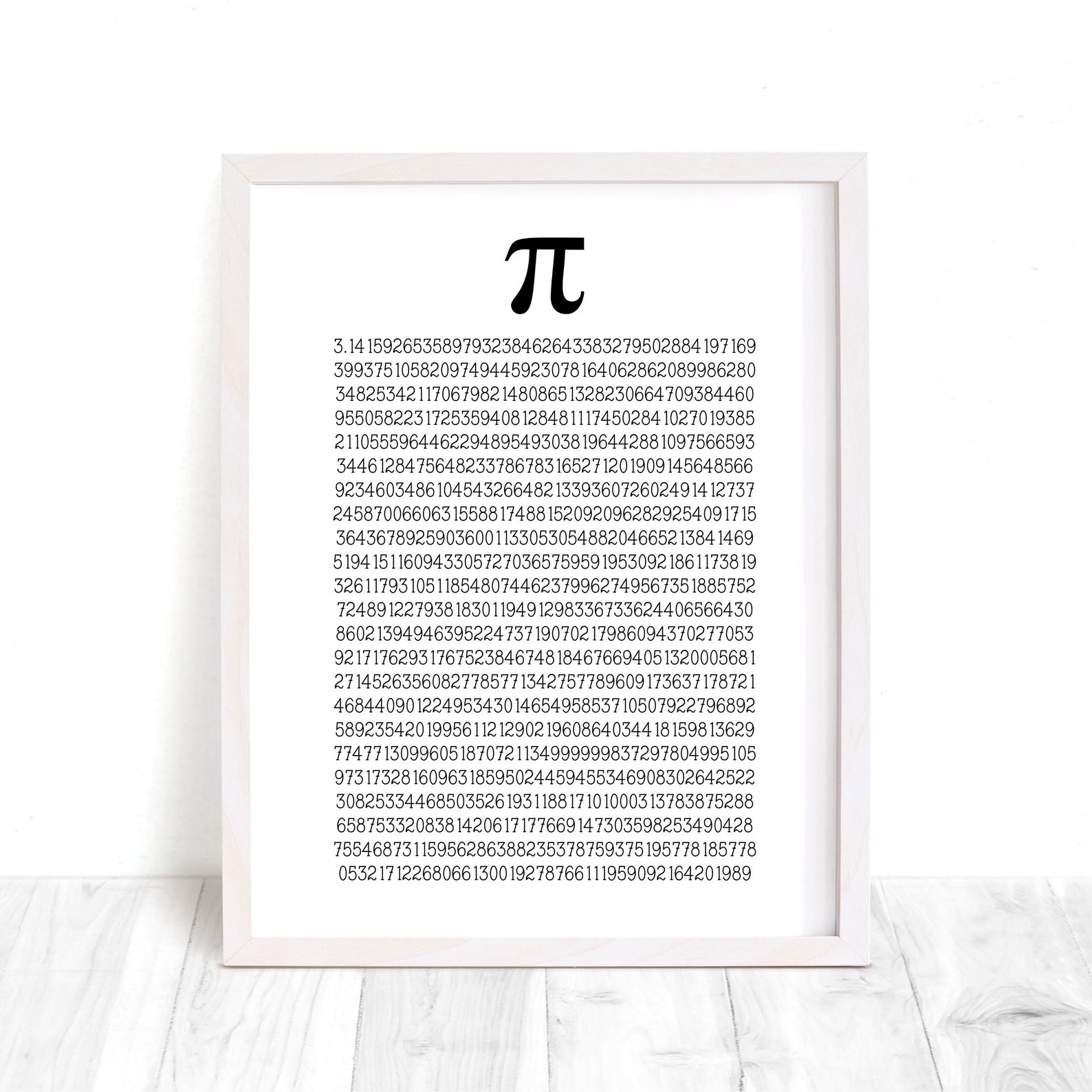 First 1000 Digits of Pi Printable Fun Math Poster Fun Math - Etsy