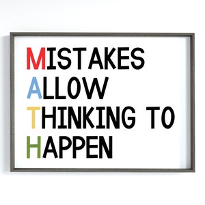 MATH Classroom Poster | Digital Download | Math Classroom Decor ...
