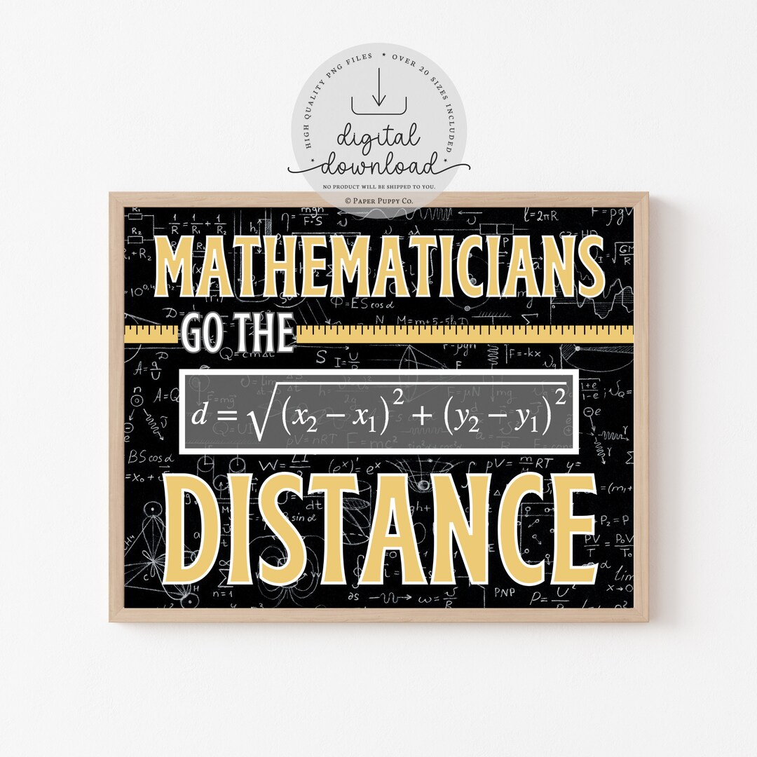 Math Teacher Print | Math Classroom Sign | Math Teacher Classroom ...