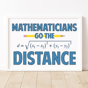 Math Teacher Print Math Classroom Sign Math Teacher | Etsy