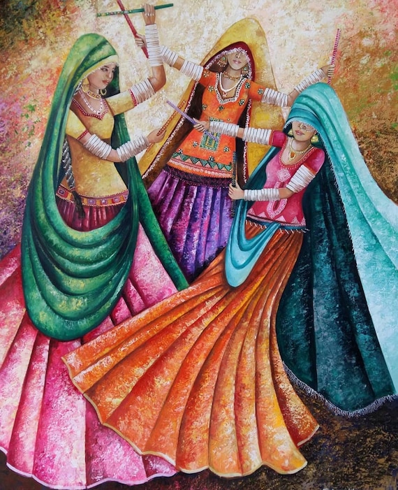 Garba Dance Paintings