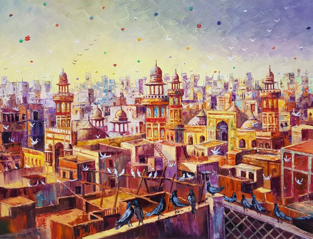 Indian/pakistani: Old City Rooftop - Etsy