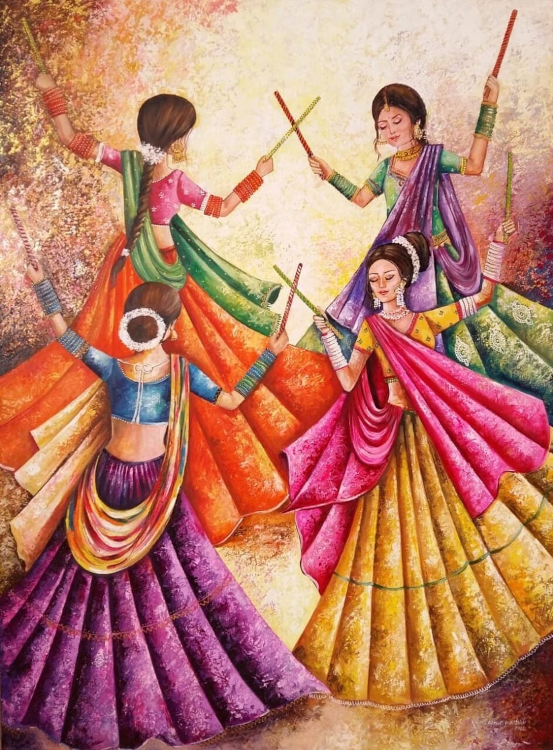 Garba Dance Painting