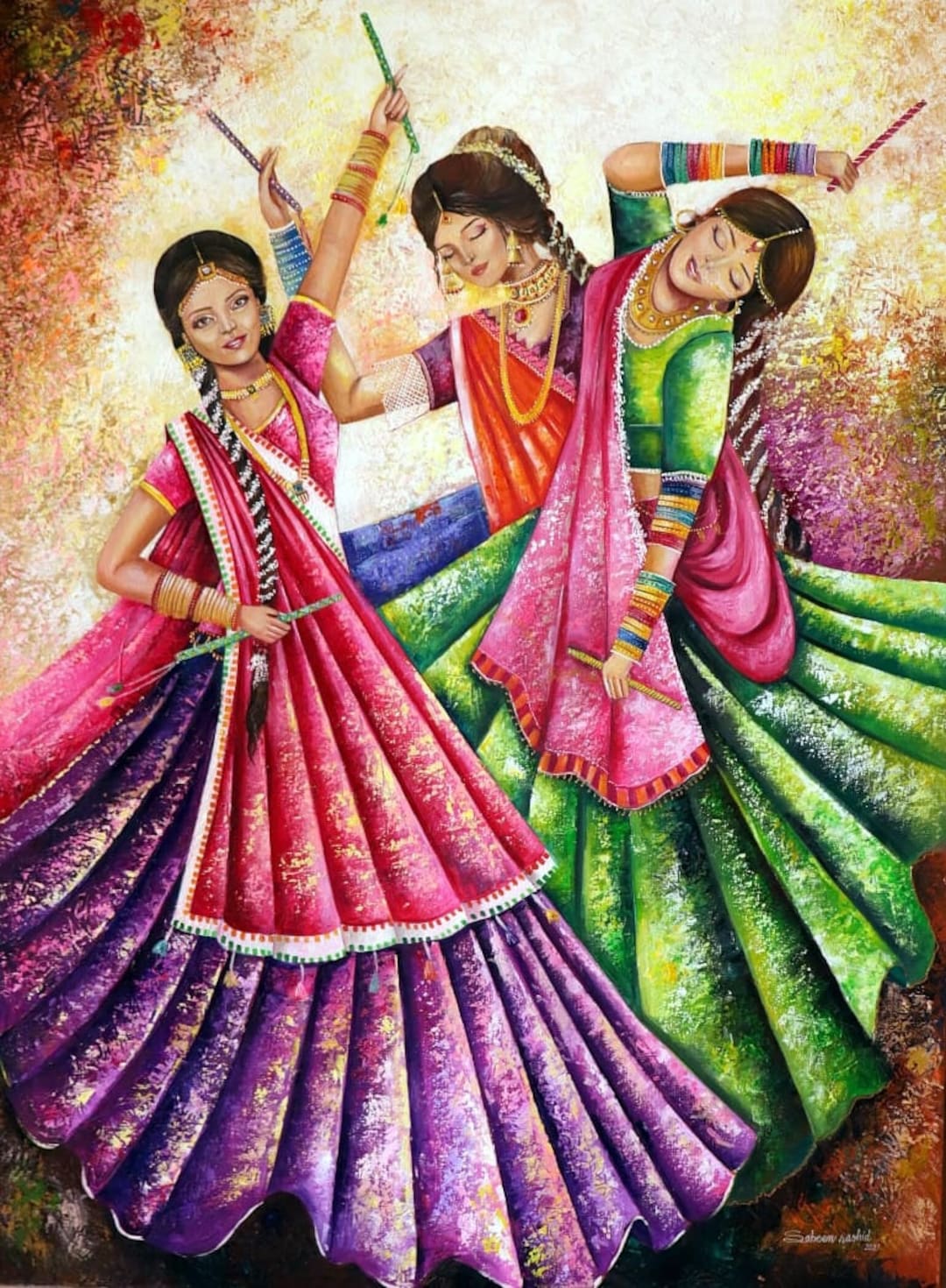 Garba Dance Paintings