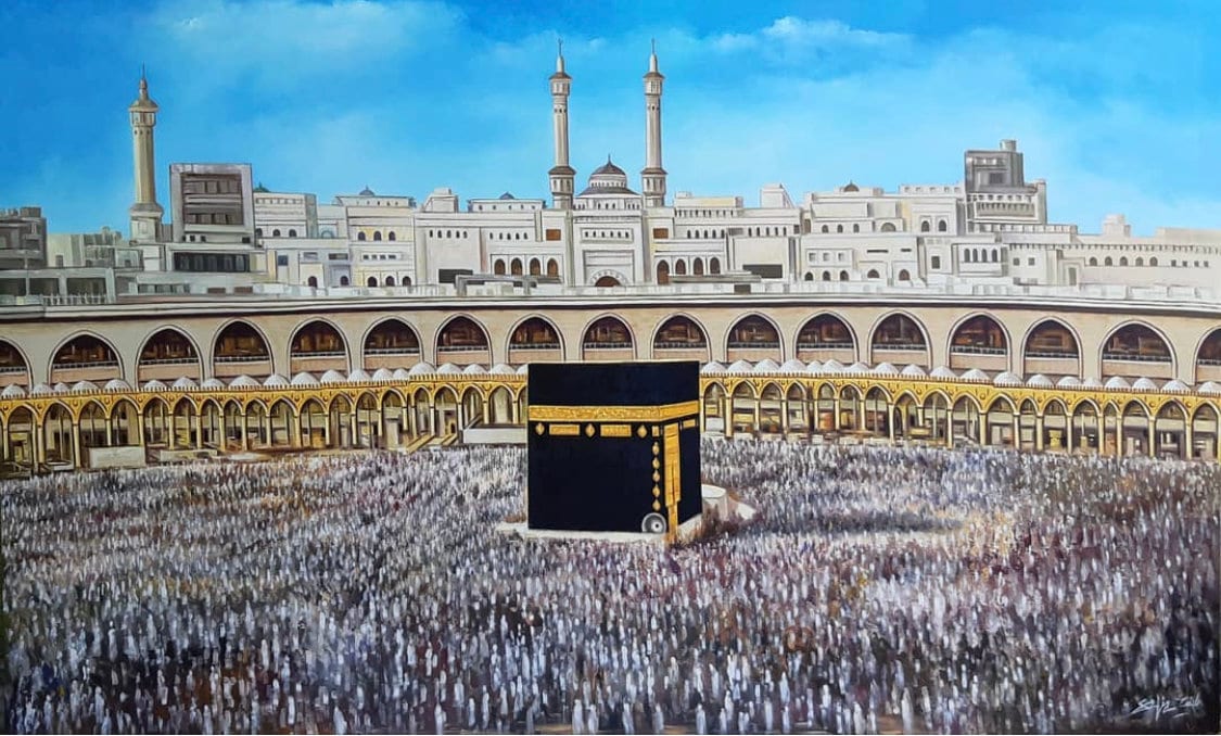The Holy Kabba - Oil Painting - Etsy