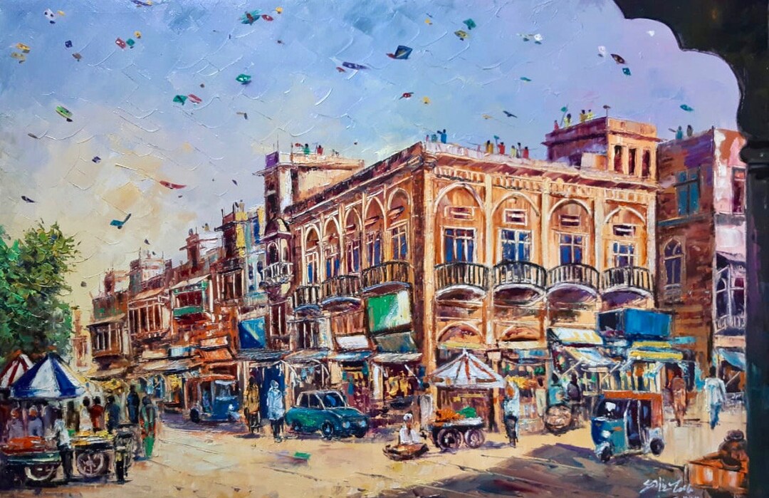 Basant (street View) --pakistani/indian Art - Etsy