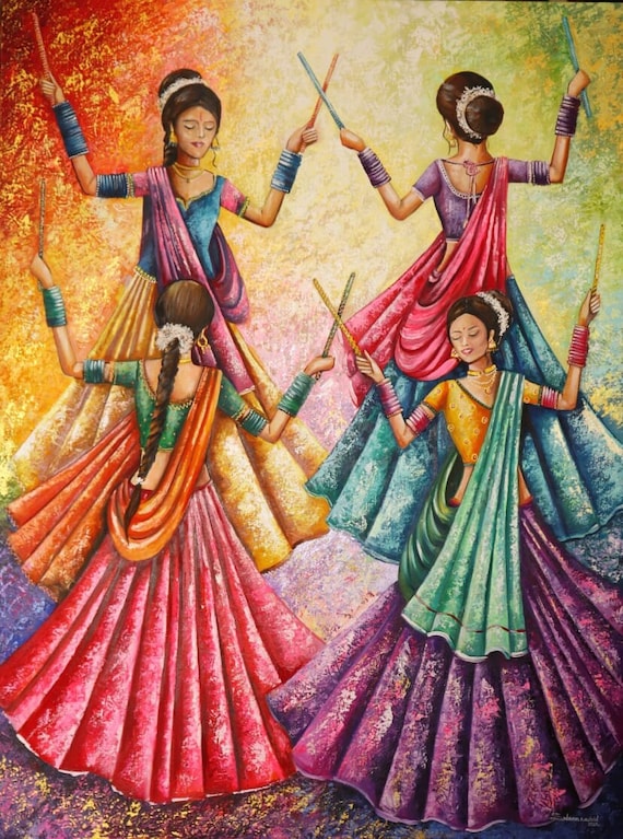 Garba Dance Paintings