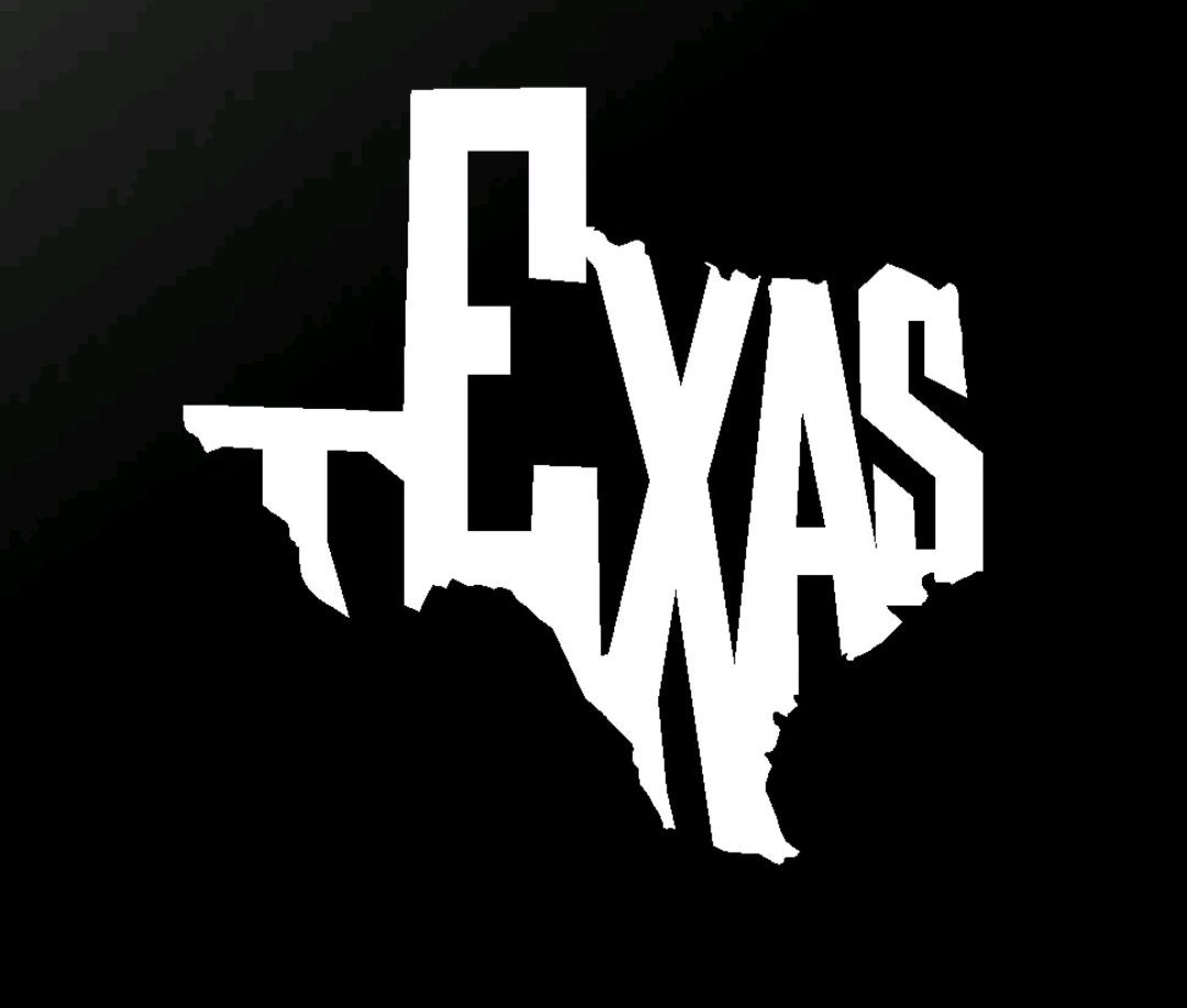 TEXAS Letters Vinyl Decal Sticker - Etsy