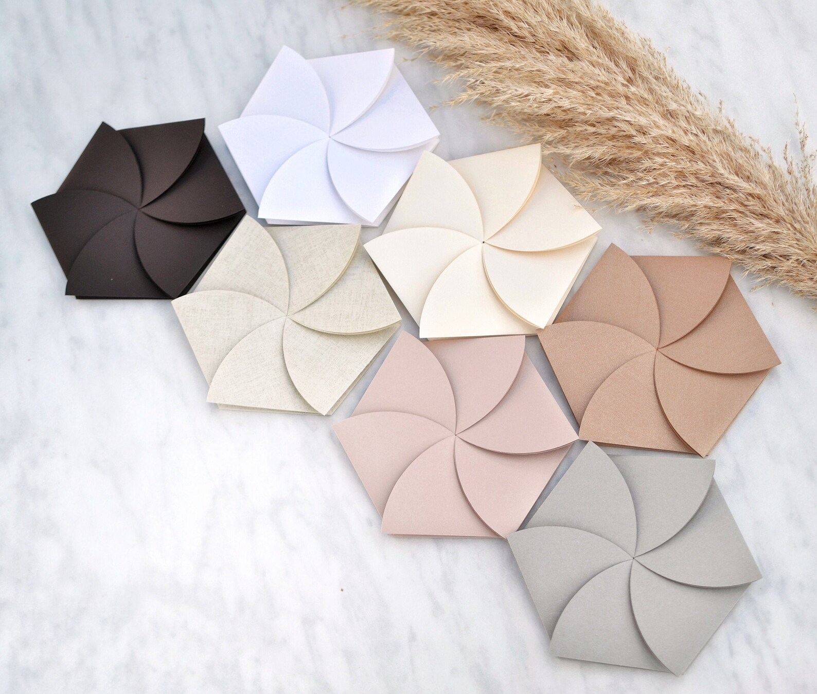 Origami Wedding Invitation Sleeve and Square Envelope Luxury Unique ...