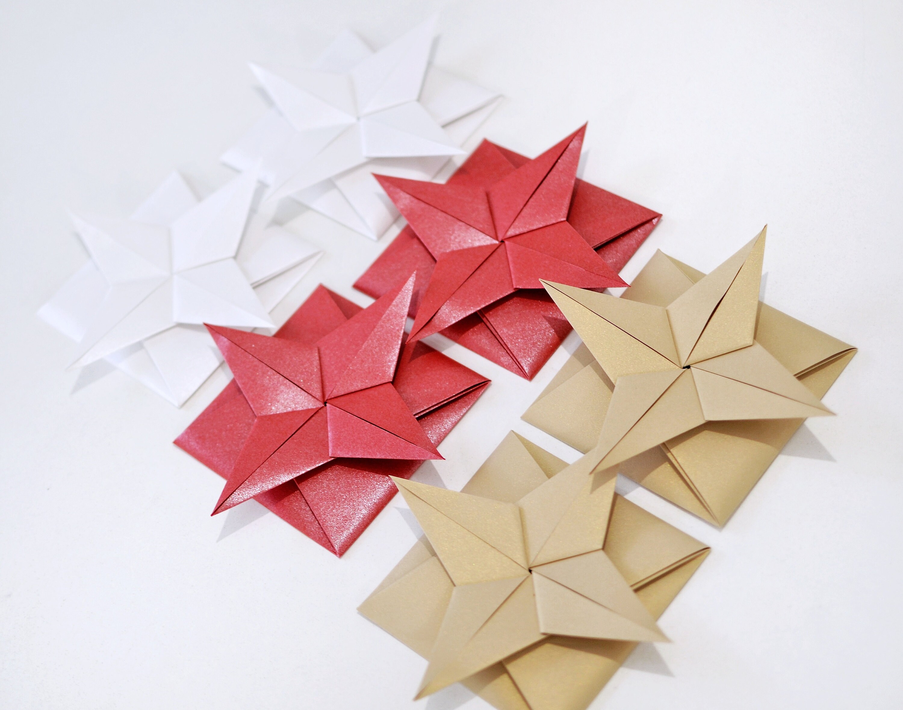 Origami Christmas Invitation Sleeve and Square Envelope - Etsy