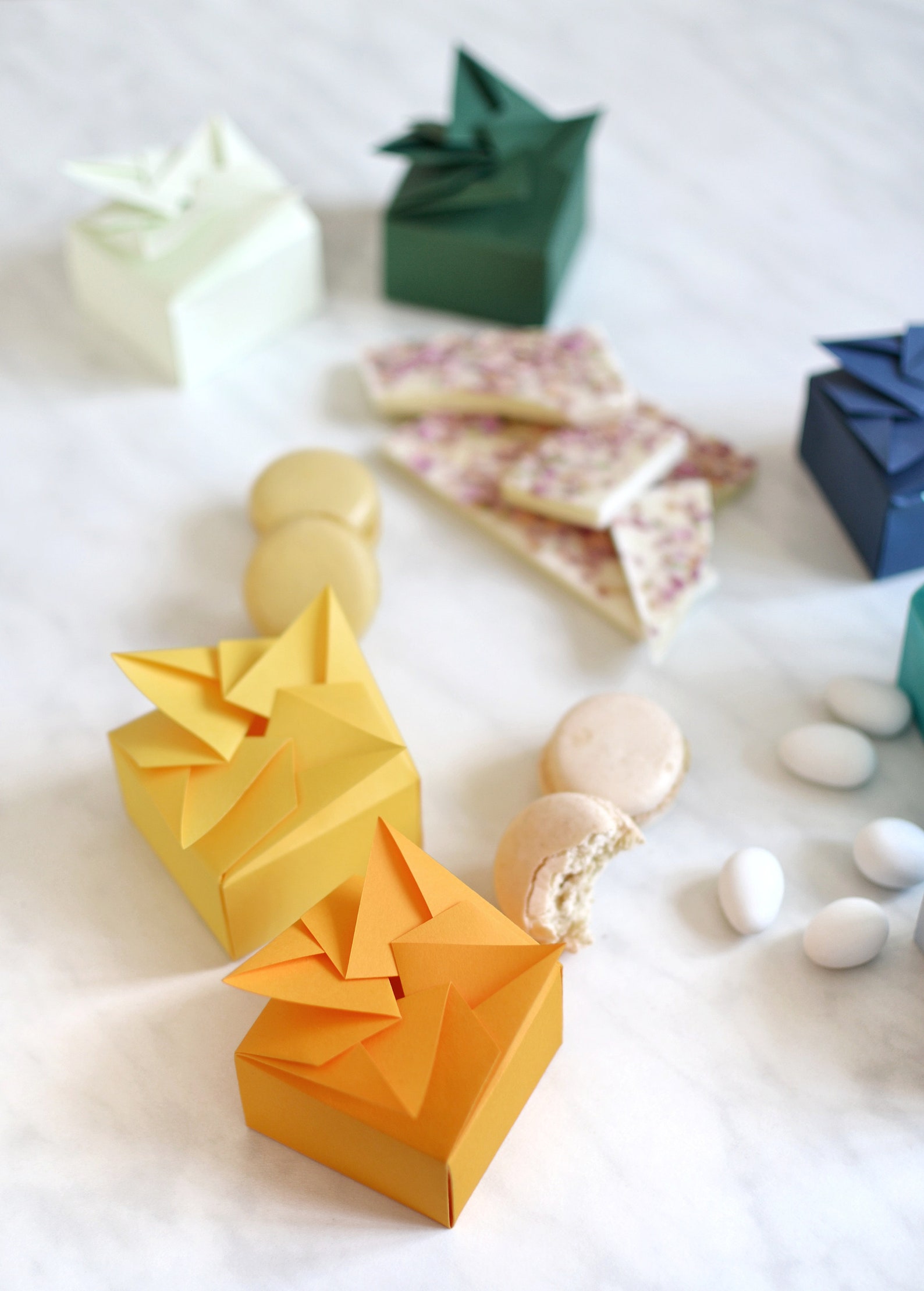 Pack of 3 Origami Wedding Favor Boxes Luxury Unique Custom - Etsy