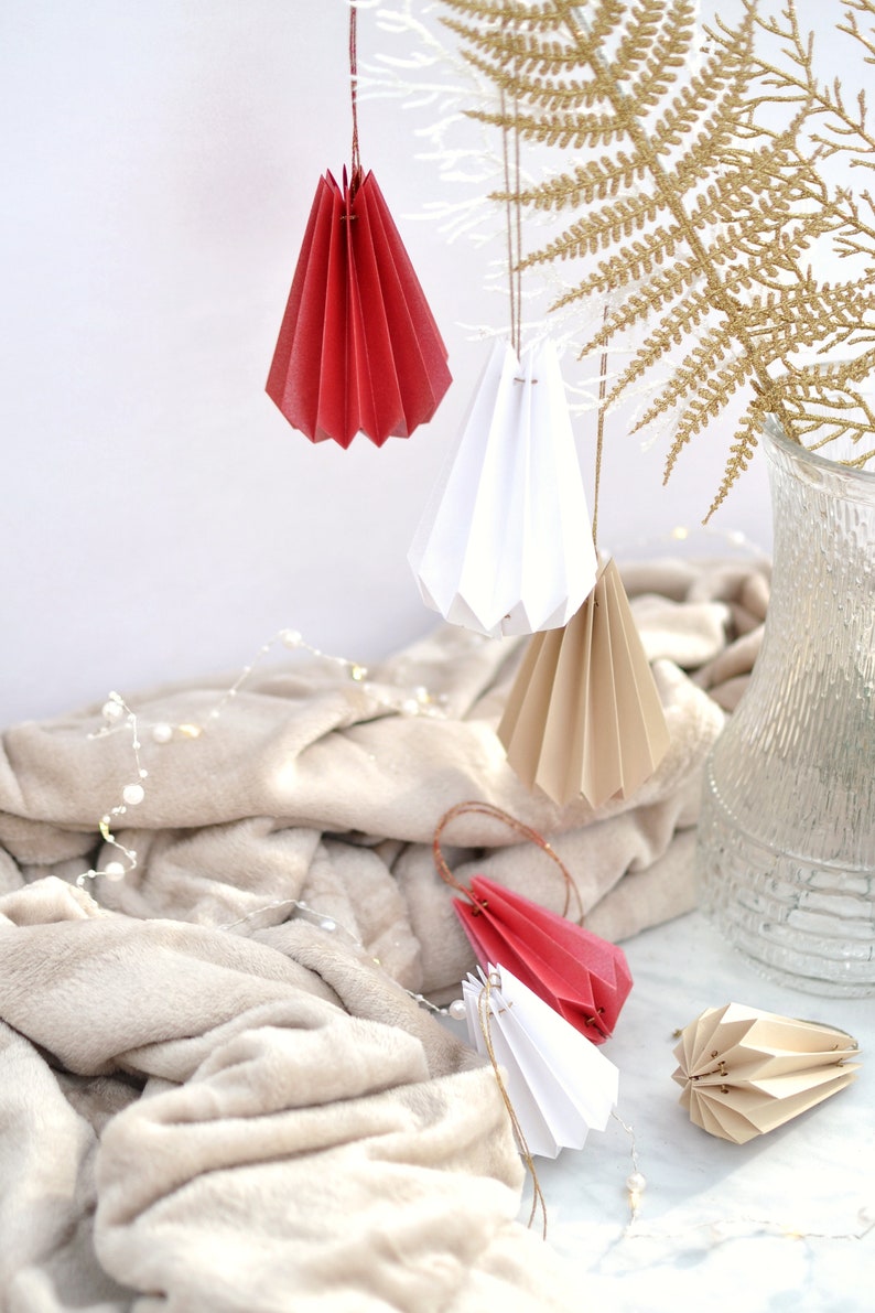 Origami Christmas Ornament Luxury Unique Geometric Origami - Etsy