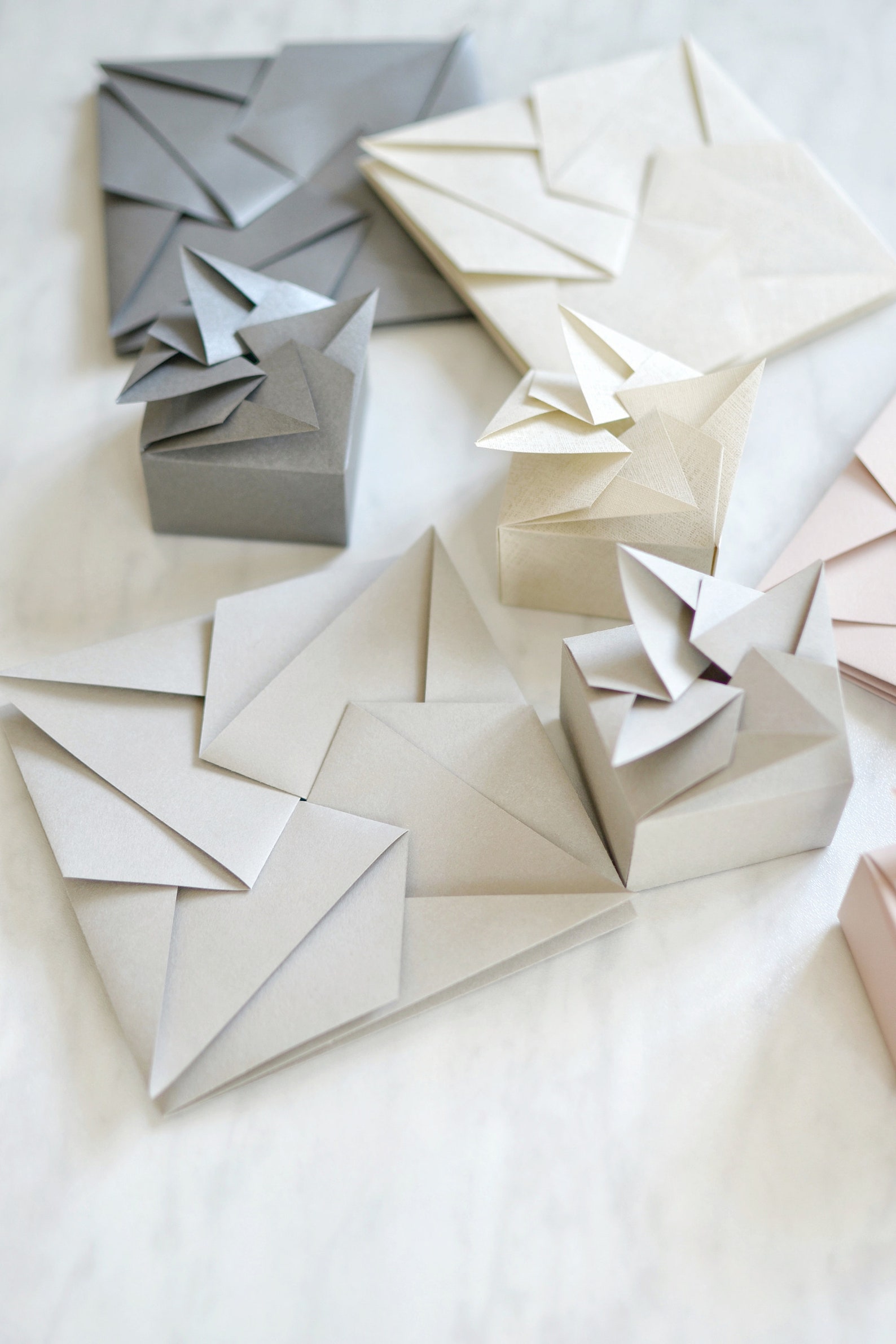 Pack of 3 Origami Wedding Favor Boxes Luxury Unique Custom Handmade ...