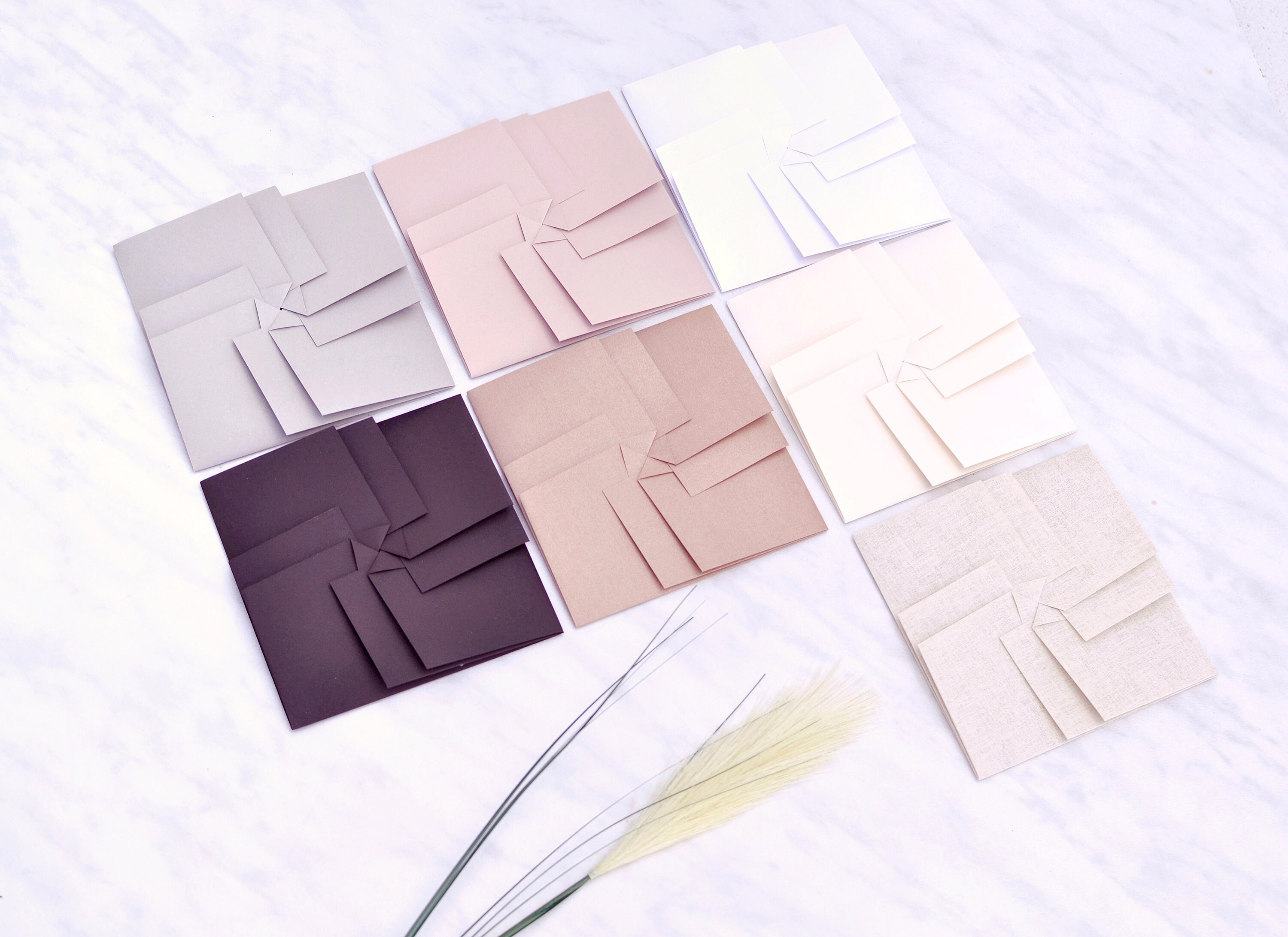 Origami Wedding Invitation Sleeve and Square Envelope Luxury - Etsy