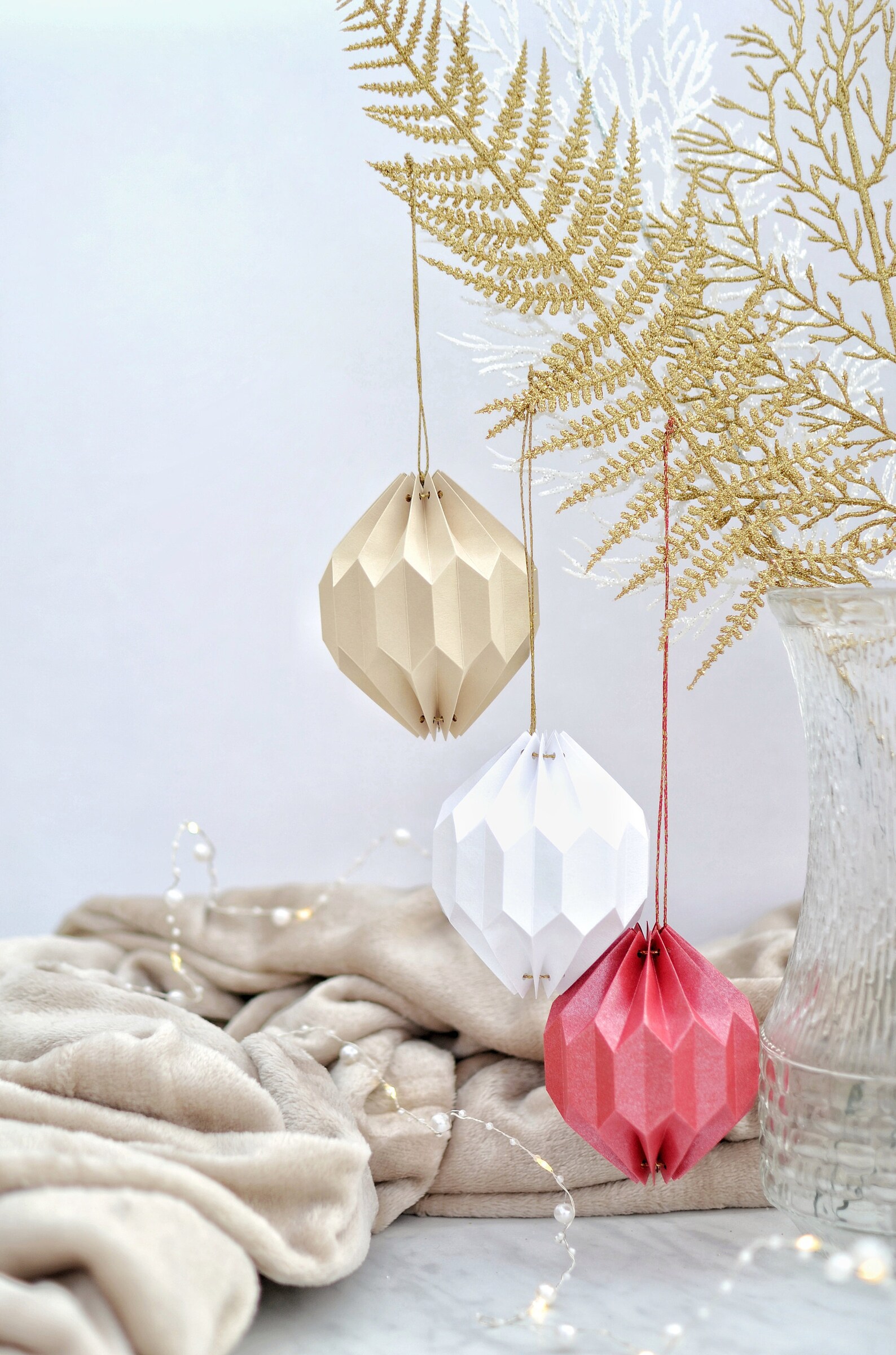 Origami Christmas Ornament Luxury Unique Geometric Origami Christmas ...