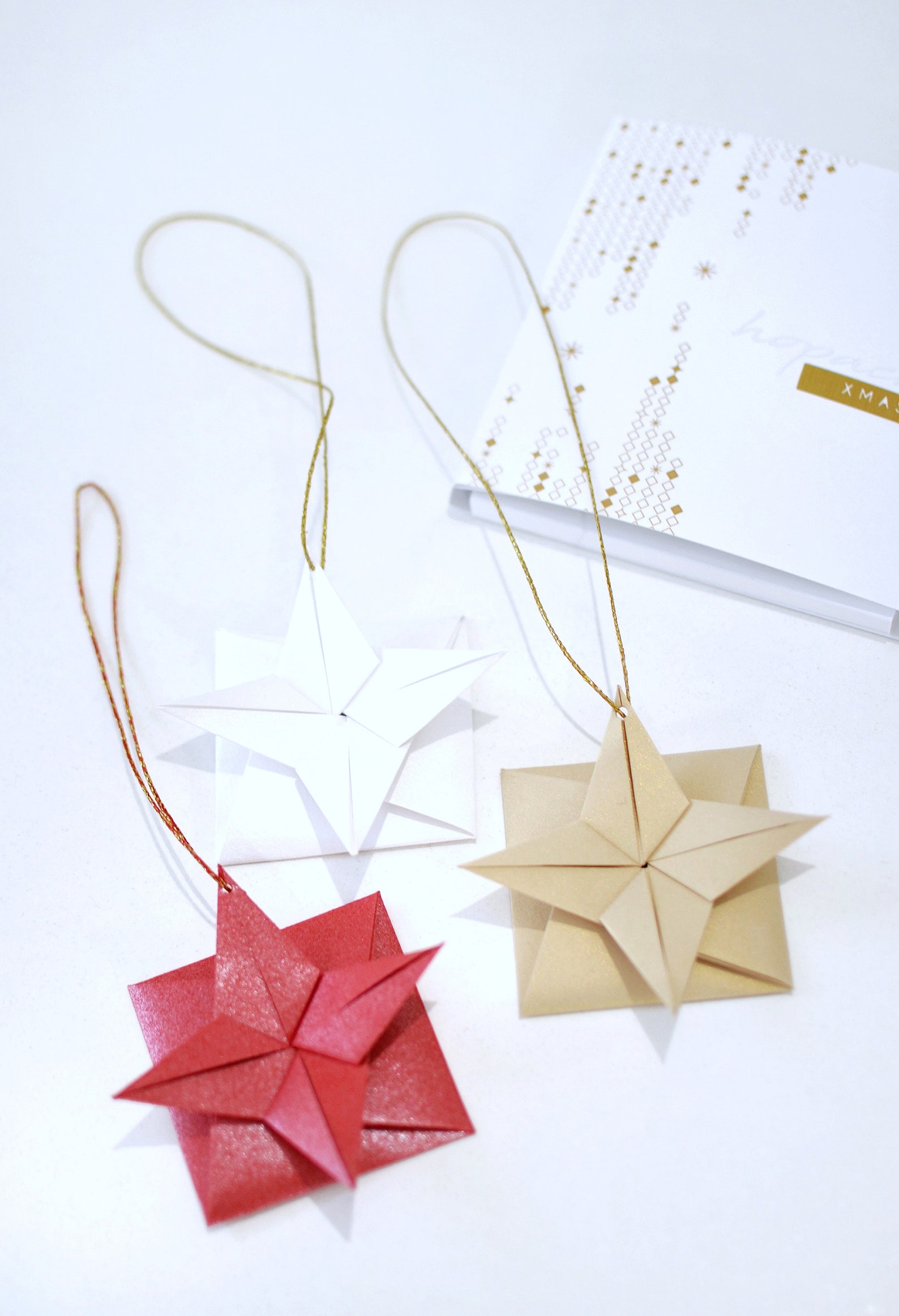 Origami Christmas Mini Cards Tags Luxury Unique Origami Card - Etsy