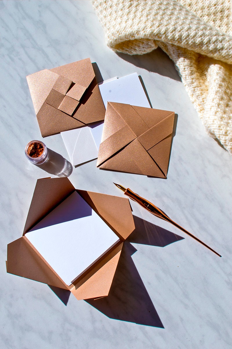 Cream Mix Origami Cards With Inserts and Envelopes Handmade - Etsy