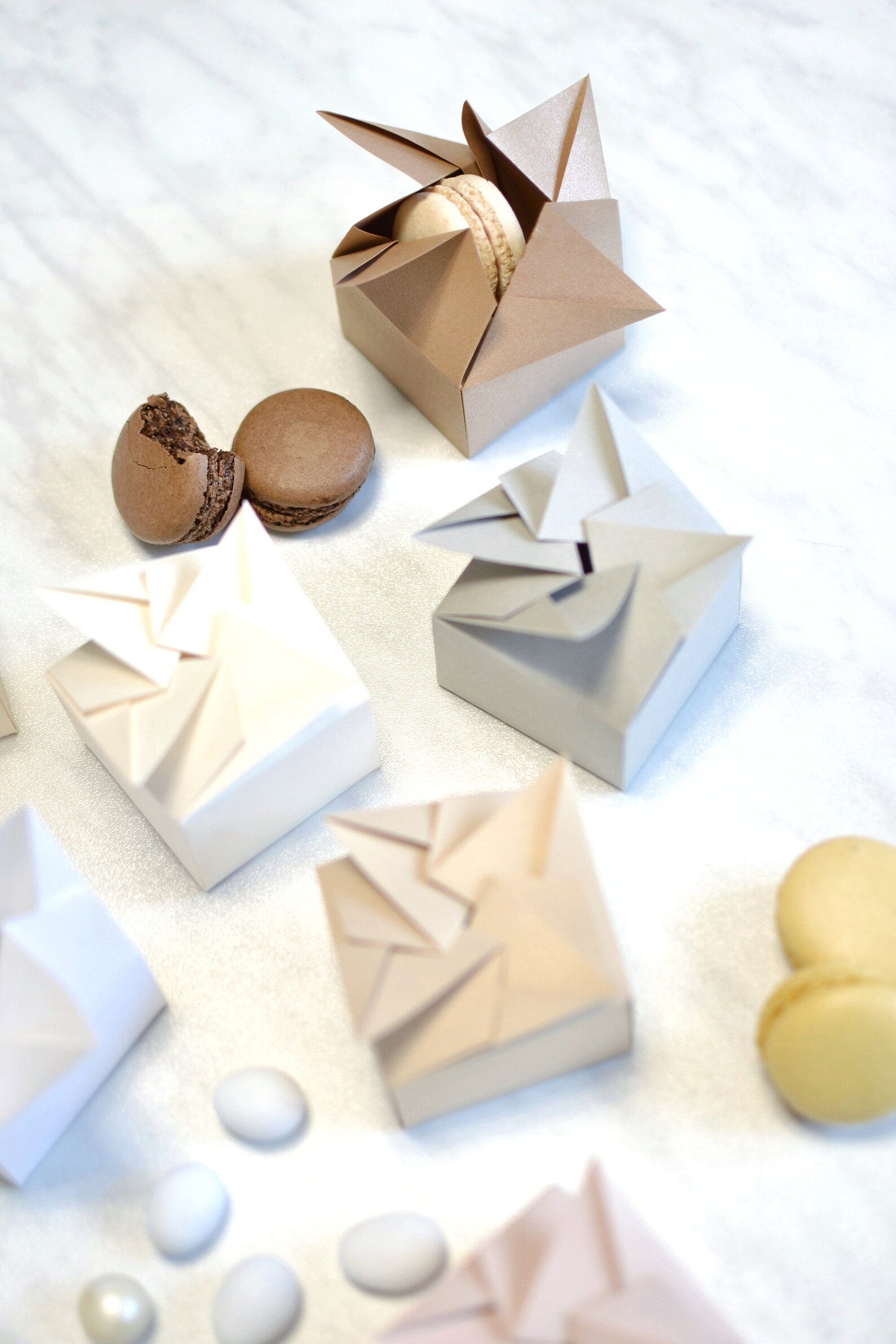 Pack of 3 Origami Wedding Favor Boxes Luxury Unique Custom - Etsy
