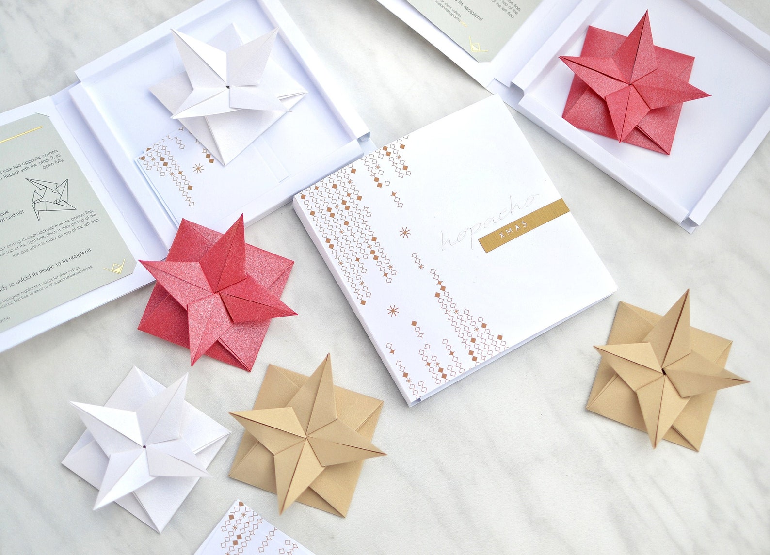 Origami Christmas Mini Cards Tags Luxury Unique Origami Card - Etsy