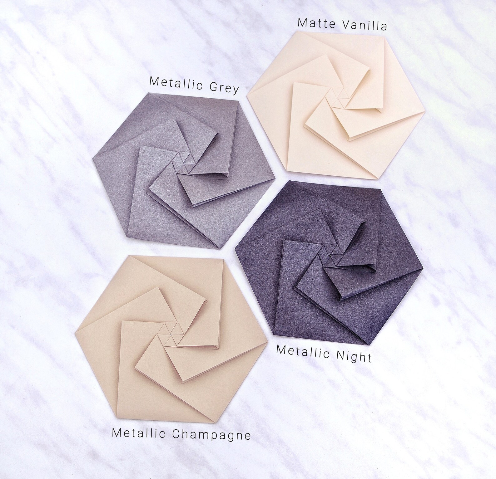 Origami Wedding Invitation Sleeve and Square Envelope Luxury - Etsy