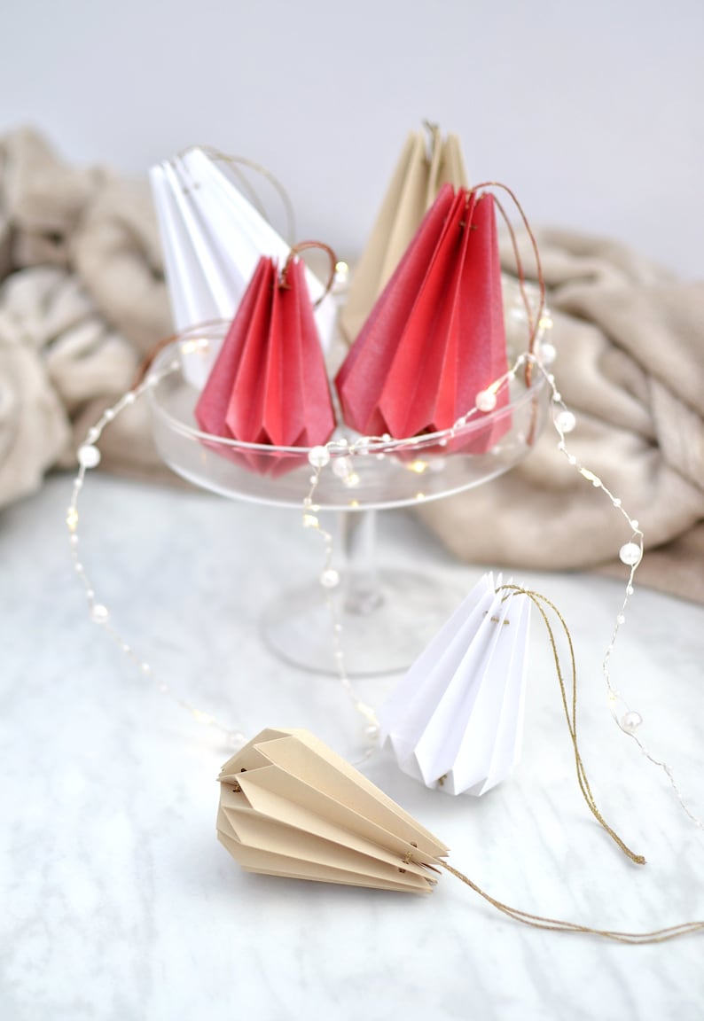 Origami Christmas Ornament Luxury Unique Geometric Origami - Etsy