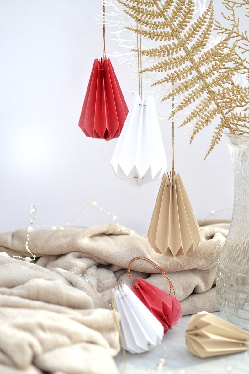 Origami Christmas Ornament Luxury Unique Geometric Origami - Etsy