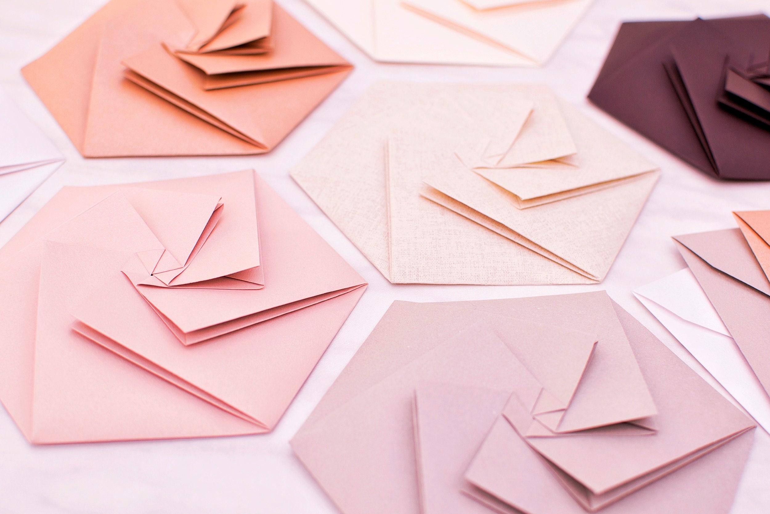 Origami Wedding Invitation Sleeve and Square Envelope Luxury Unique ...
