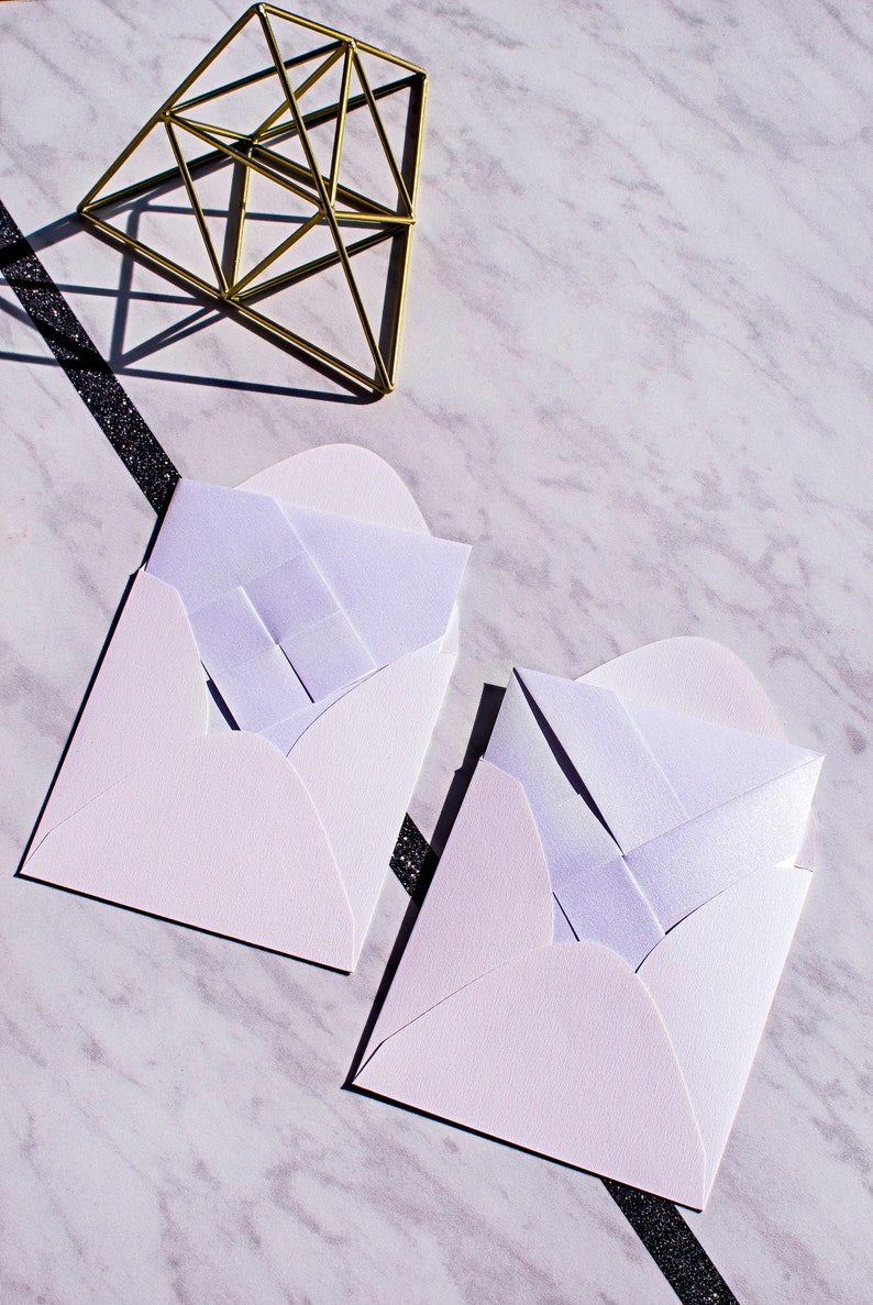 Cream Mix Origami Cards With Inserts and Envelopes Handmade Luxury ...