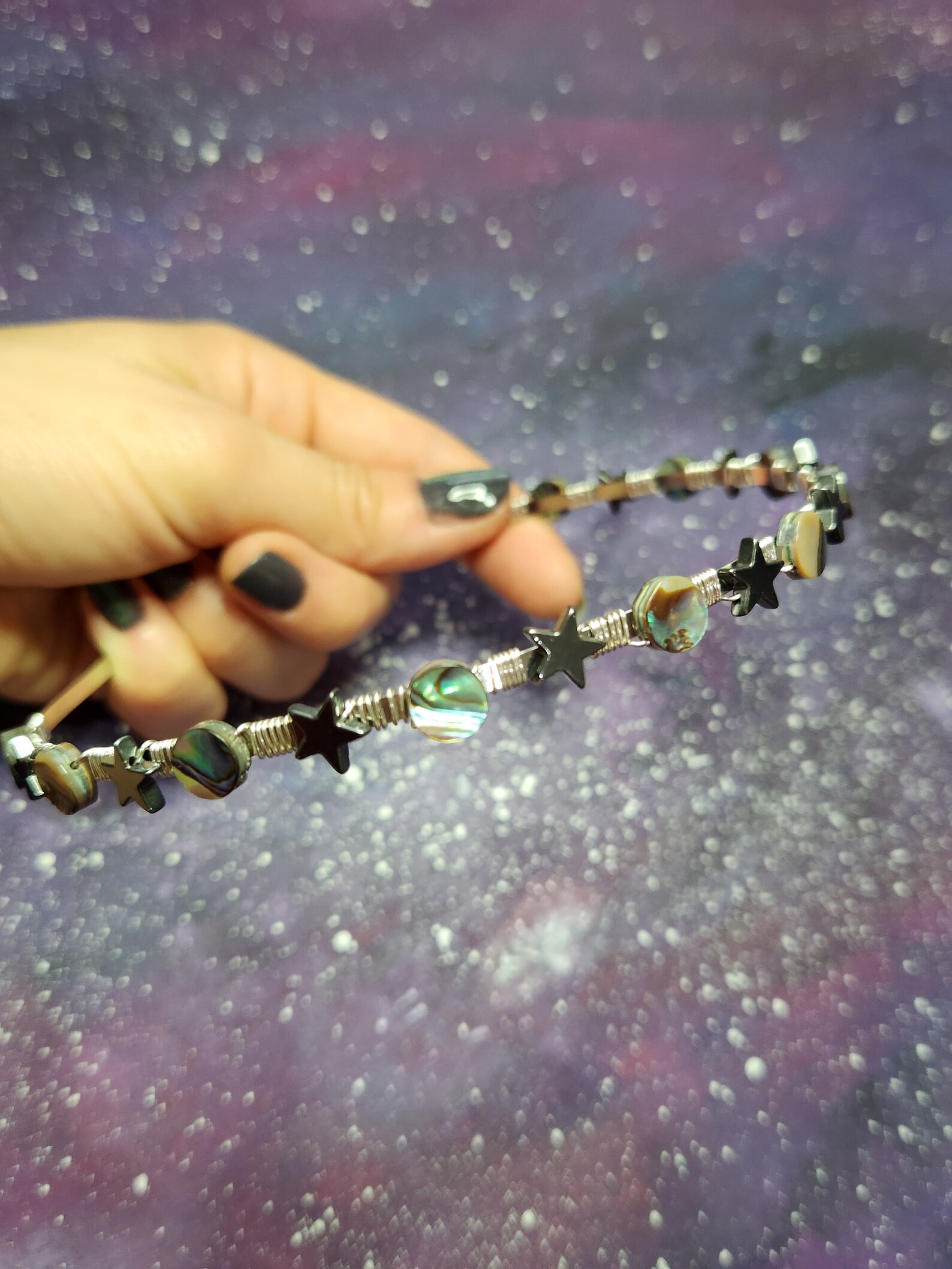 Stars and Planets Headpiece Galactic Hair Accesories Shells Handmade ...