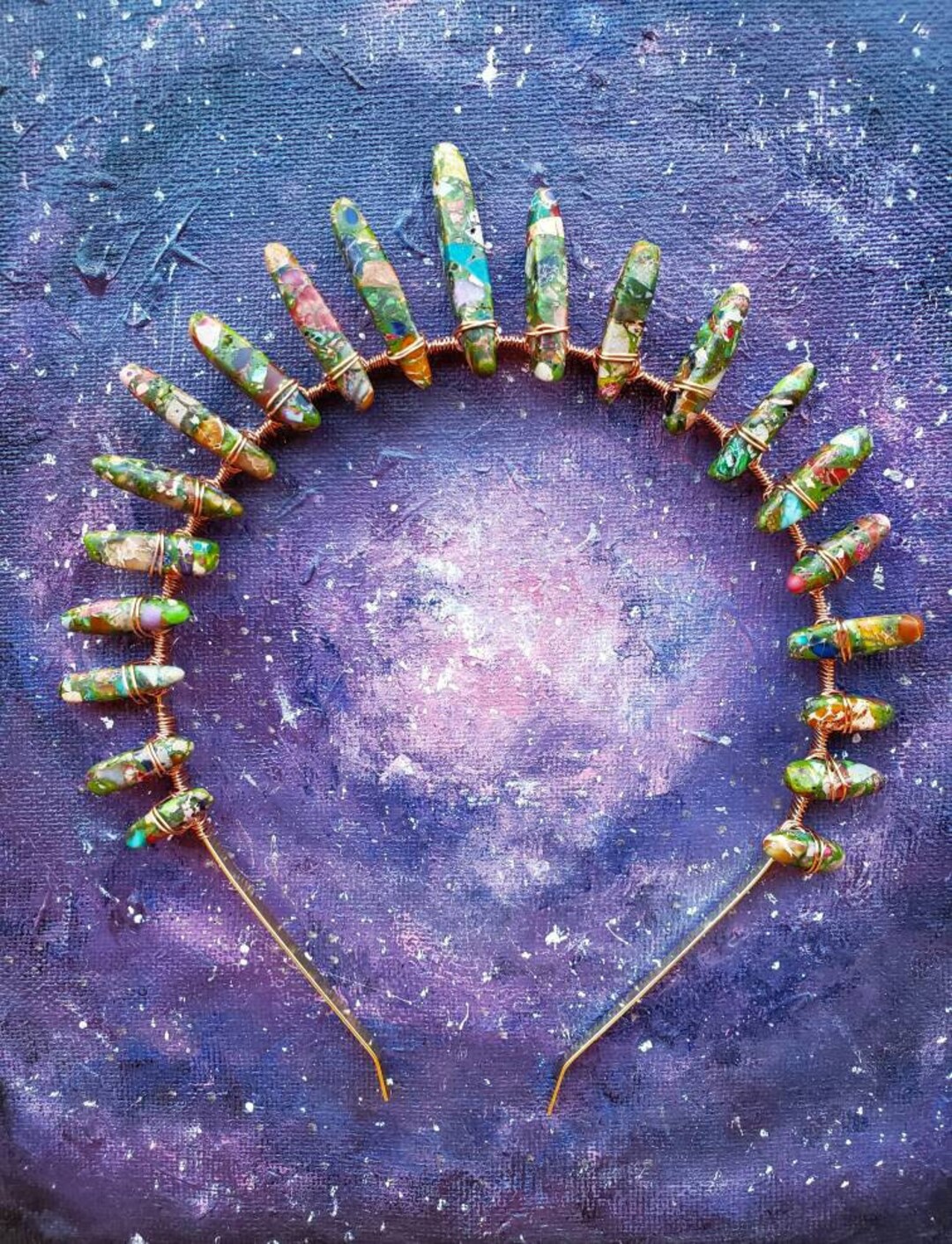 Multi Composite Galactic Queen Headband Halo Crown Festival Fashion ...