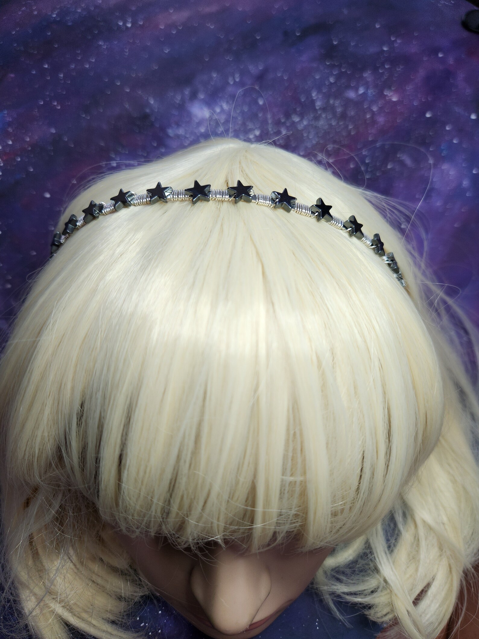 Stars and Planets Headpiece Galactic Hair Accesories Shells Handmade ...