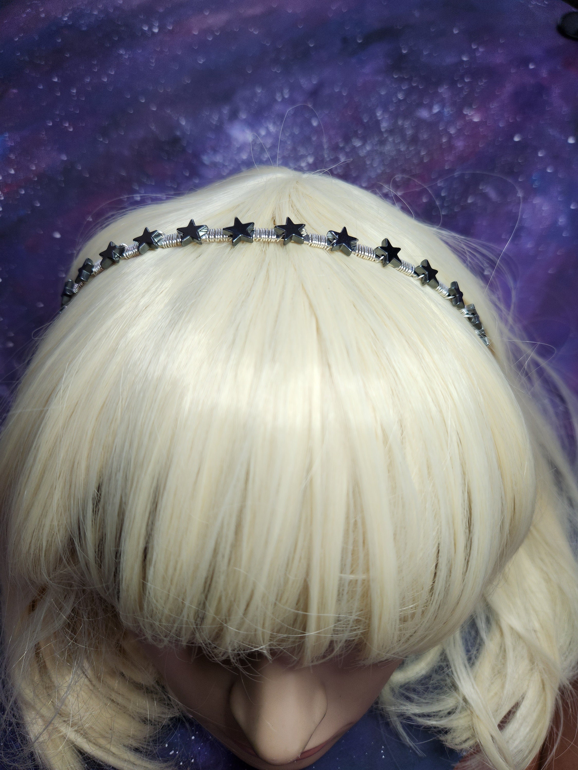 Stars and Planets Headpiece Galactic Hair Accesories Shells Handmade ...