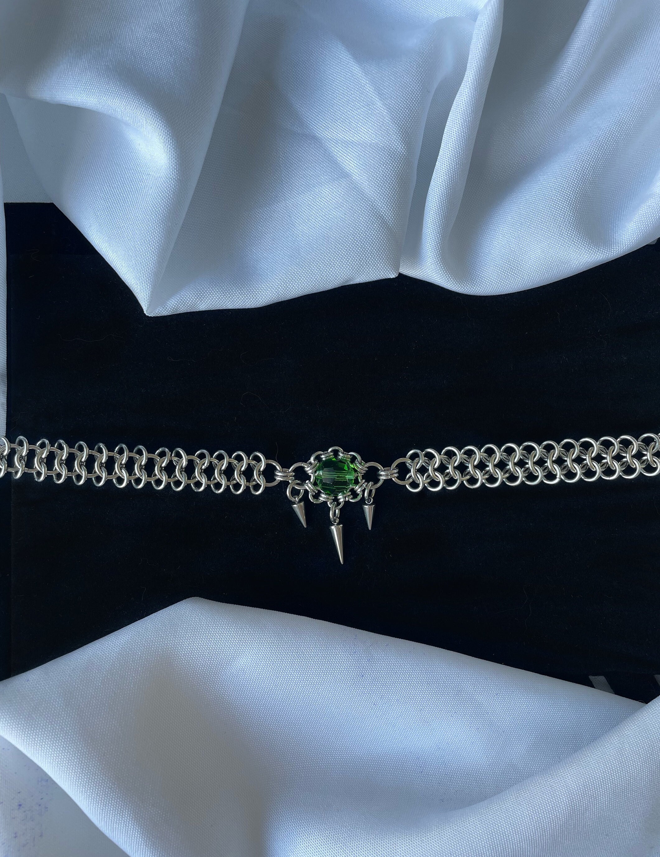 Necklace 𝑯𝑬𝑳𝑰𝑨 Chain Necklace Mesh Rings Spades - Etsy