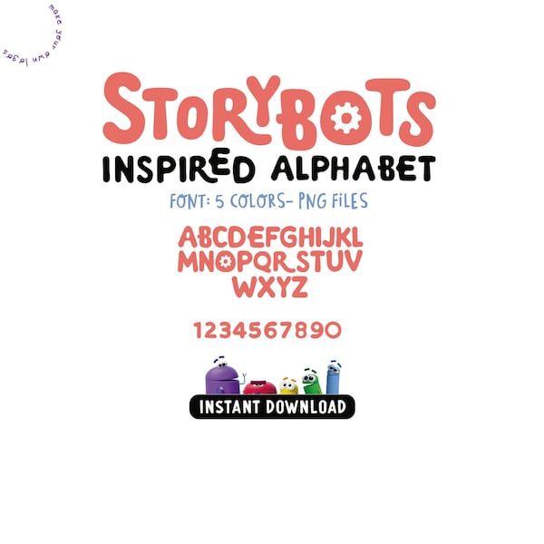 Storybots Font - Etsy Canada