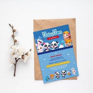 Babybus Invitation. Baby Bus Invitation. Babybus Party Invitation, Kiki ...