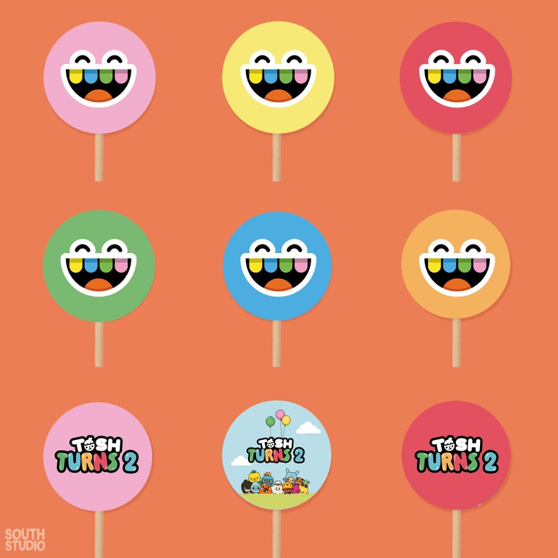 Toca Boca Wrapper and Topper. Toca Life Party Cupcake Label. - Etsy