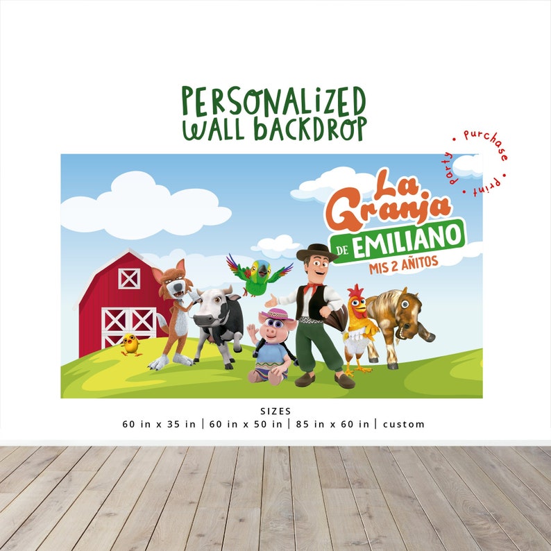 La Granja De Zenon Backdrop. Zenon Farm Background Printable. - Etsy