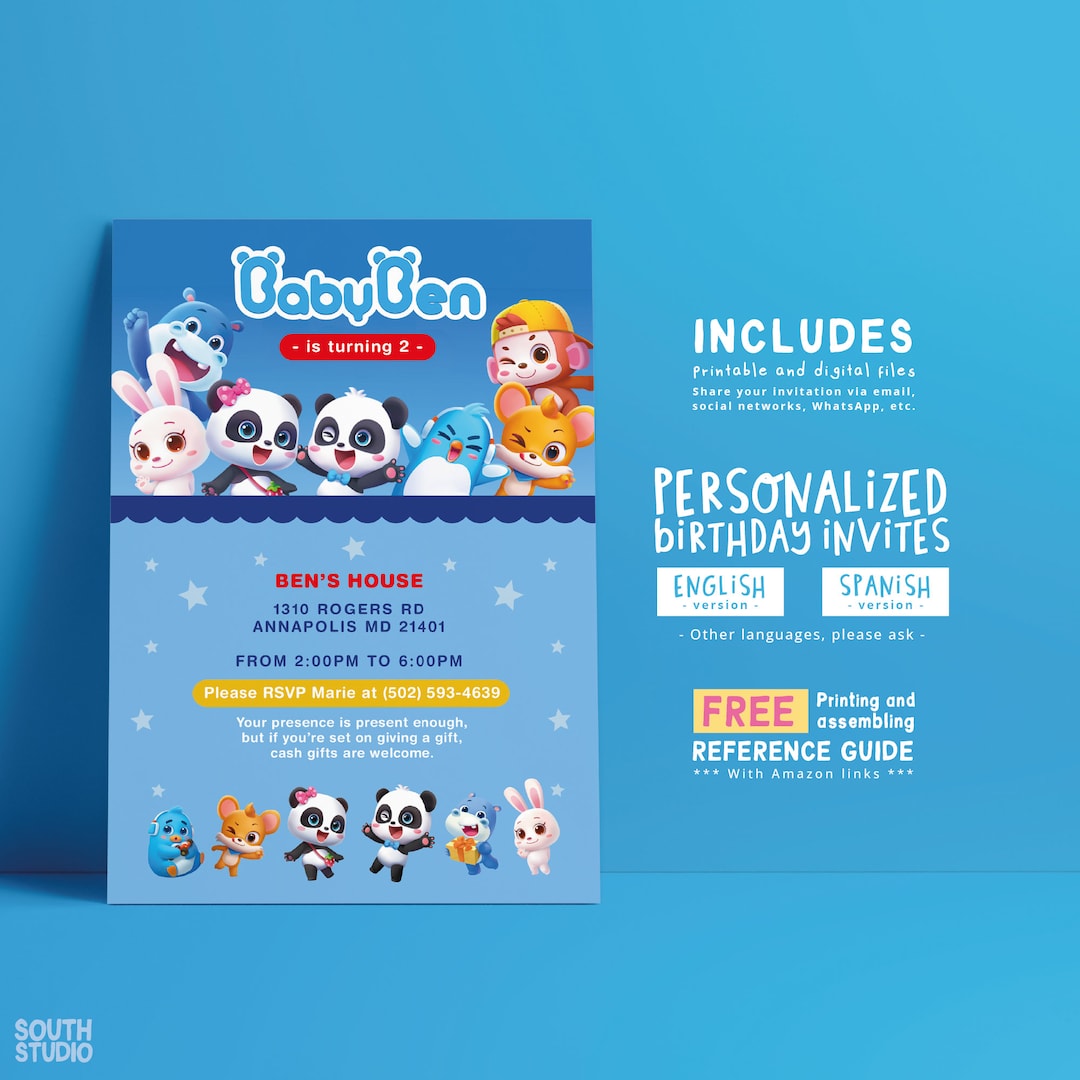 Babybus Invitation. Baby Bus Invitation. Babybus Party Invitation, Kiki ...