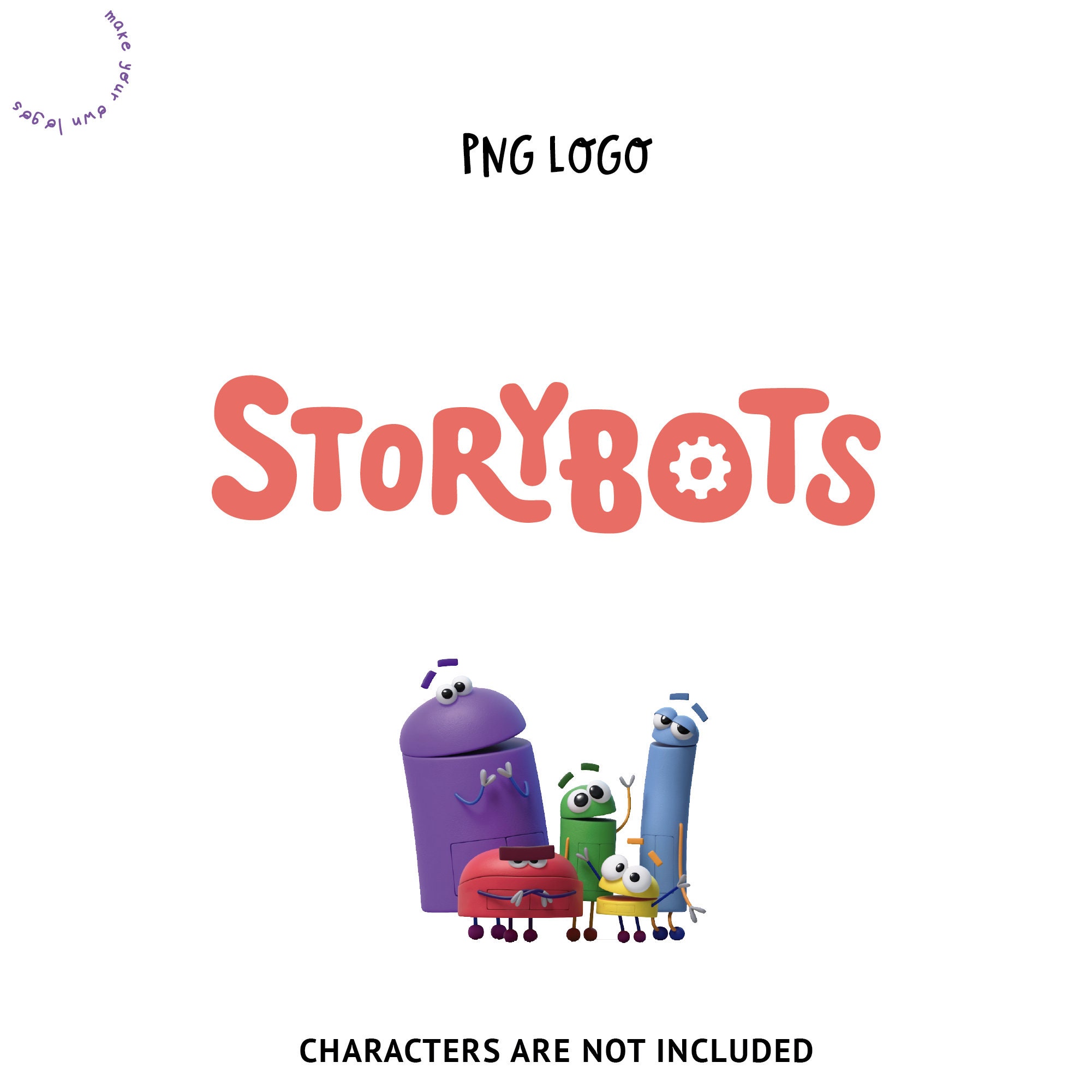 Storybots Inspired Alphabet Storybots Inspired Font STBOPR - Etsy