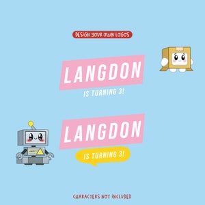 Lankybox Inspired Alphabet, Lanky Box Inspired Font Digital Paper ...