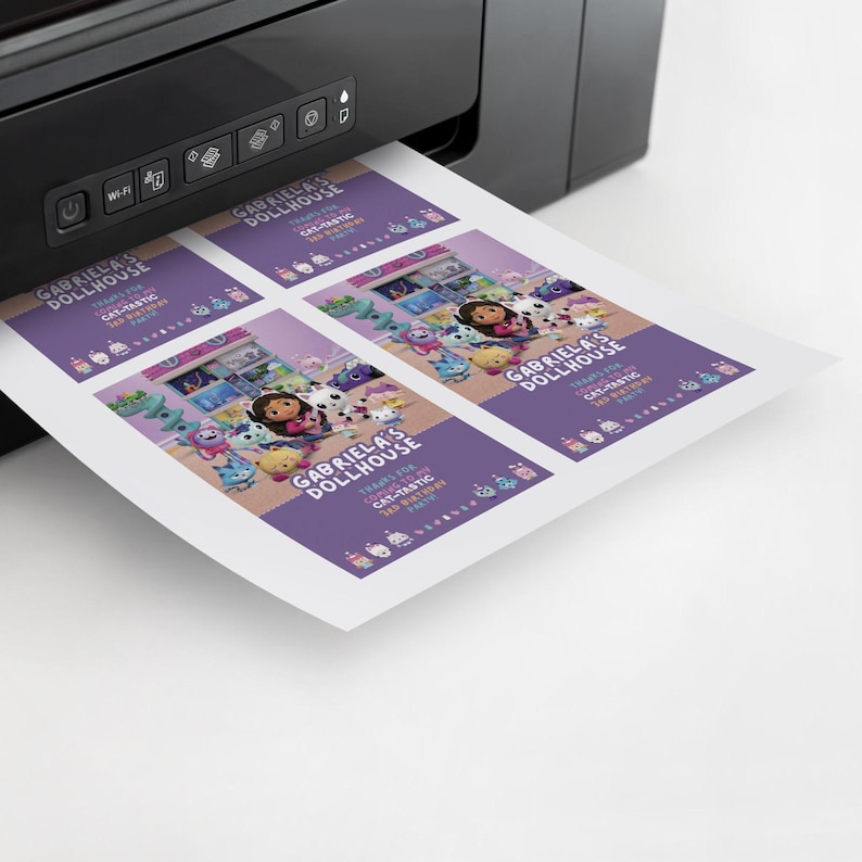 Gabby's Dollhouse Capri Sun Label, Editable Canva Template (digital ...