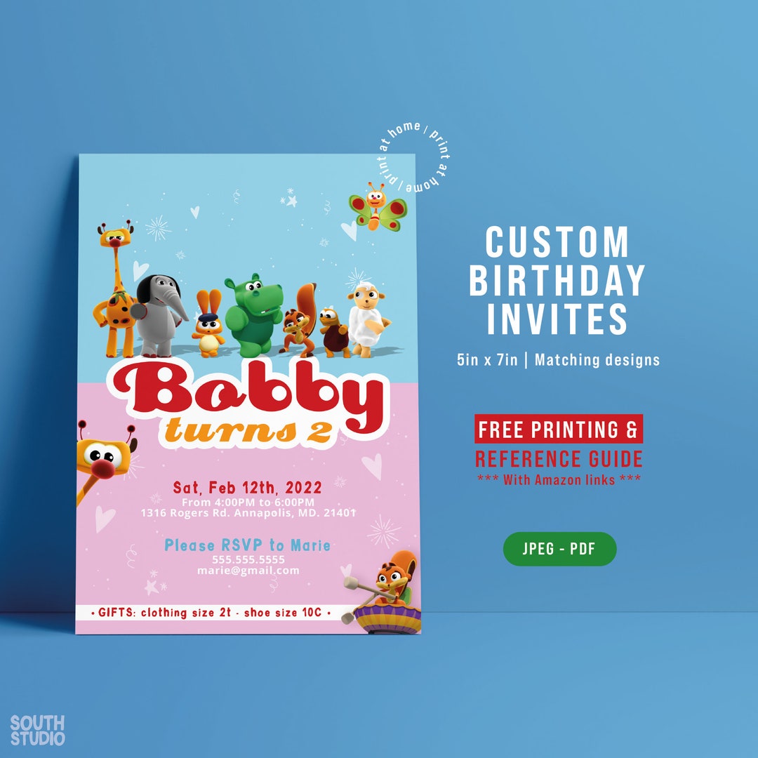 Baby TV Invitation. Baby Butterfly. Sir Hippo Potamus. Giraffe Jolie ...