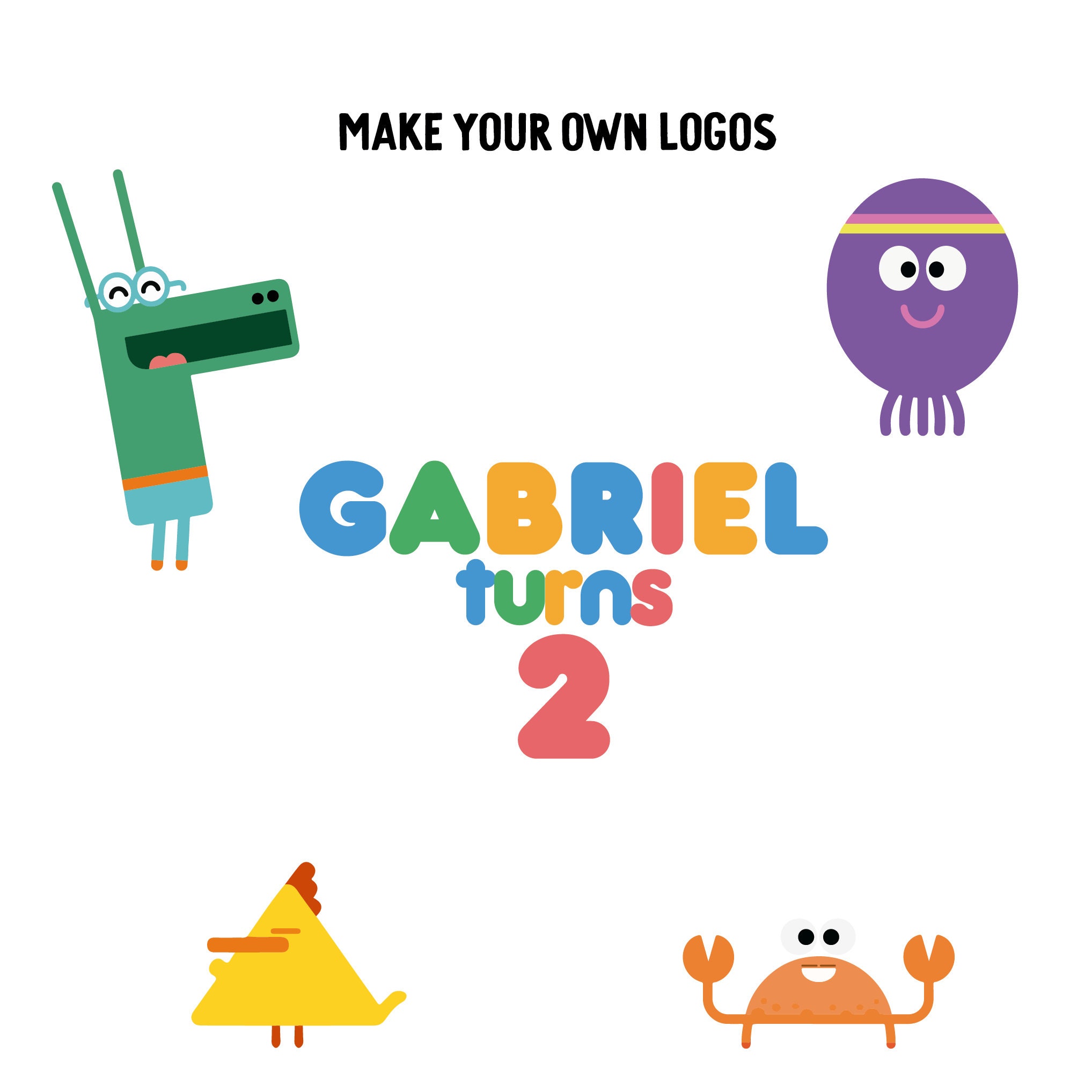 Hey Duggee Inspired Alphabet Hey Duggee Inspired Font HEDUPR | Etsy ...